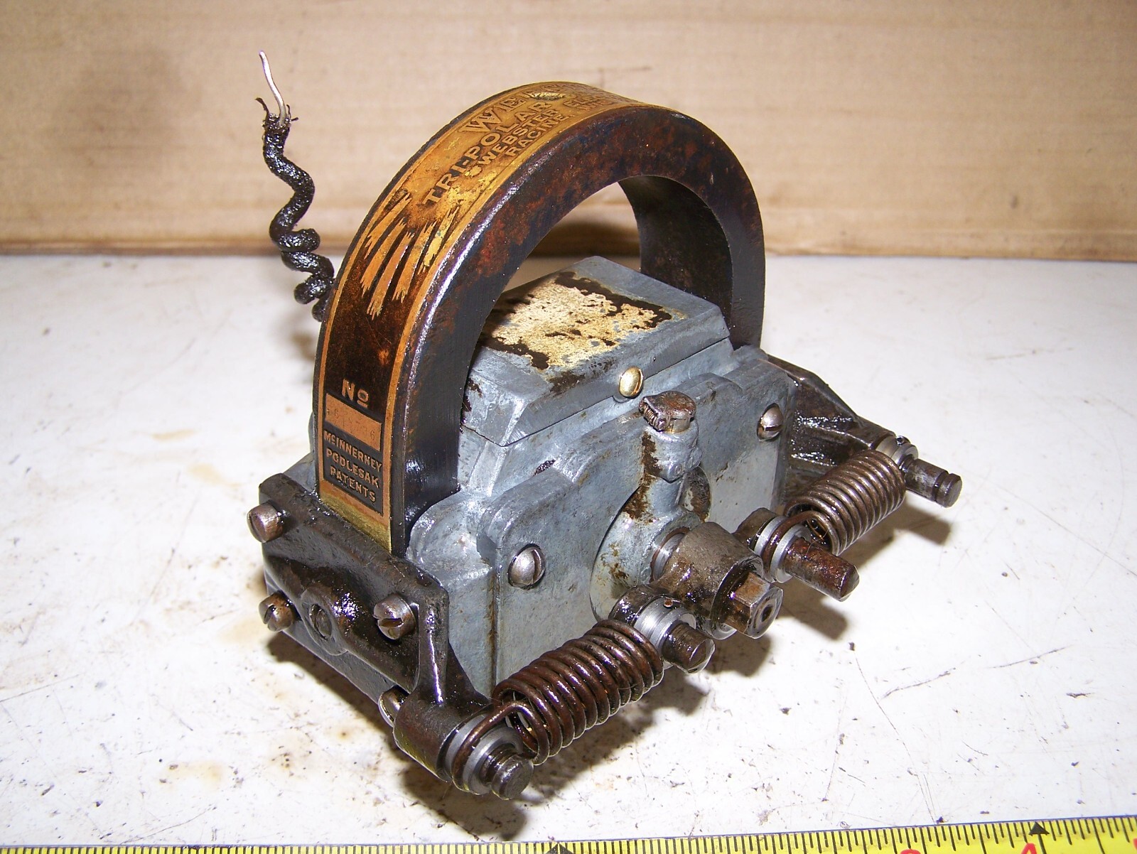 WEBSTER M 1 Bar Diecast Magneto Hit Miss Engine Motor Steam Tractor ...