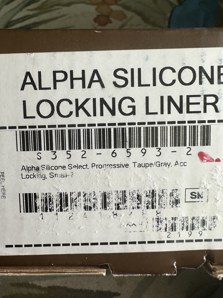 Ohio Willow Wood Alpha Silicone Locking Prosthetic Liner Sz Small 2 ...