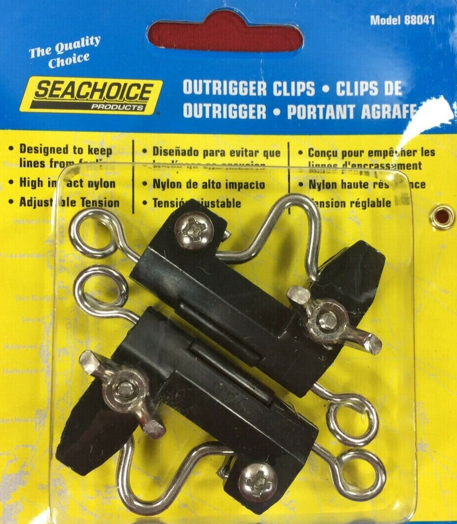 Seachoice OUTRIGGER CLIPS RELEASE CLIPS TROLLING FISHING PAIR 88041 | eBay