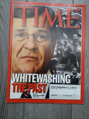 Time Magazine (December 23, 2002) (Whitewashing the Past, Senate Trent ...
