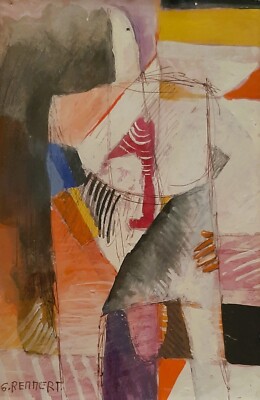 GERSHON RENNERT (1929-2009), Gouache on Paper, Abstract Composition ...