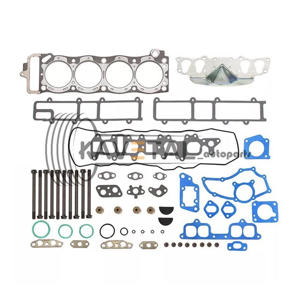 22R 22RE 22REC 2.4L Engine Rebuild Overhaul Kit w/ Rods & Timing Kit ...