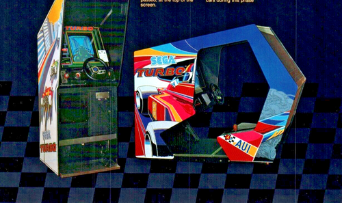 Rare SEGA Gremlin Turbo Racing Video Game Arcade Flyer Ad 8x11 Original ...