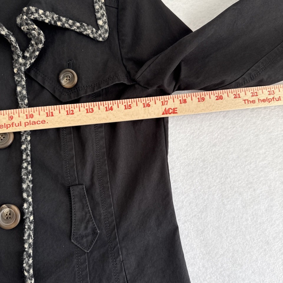 Burberry Blue Label Jacket. Black With Houndstooth Trim. Sz 38 | eBay UK