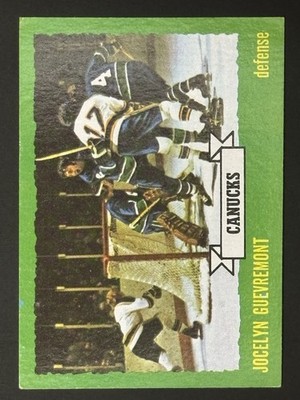 1973-74 Topps #142 Jocelyn Guevremont Canucks 2 | eBay