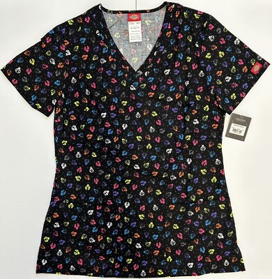 Dickies Women’s Scrub V-Neck Ladybug Print Size XS | eBay