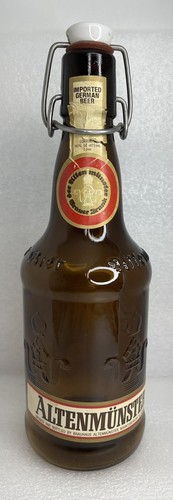 Vintage ALTENMUNSTER 16oz Empty Beer Bottle With Stopper - Germany 9.5 ...