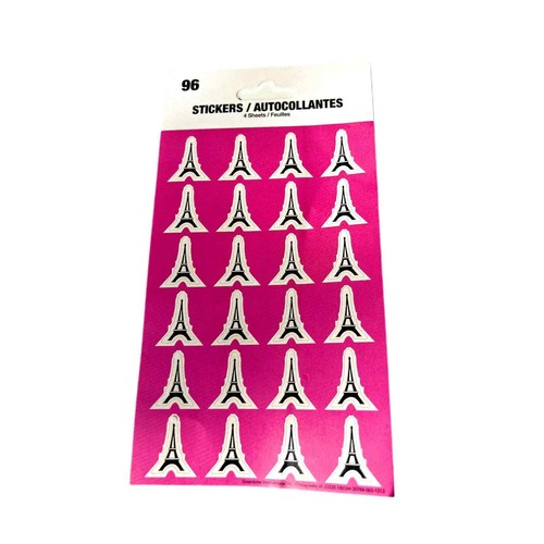 Eiffel Tower France Stickers 96 piece Scrapbook Journal Travel Novelty ...