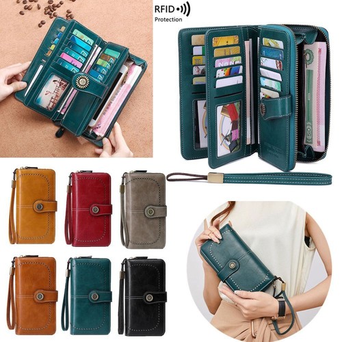 Purses Long Card Holder Women Wallets Ladies Clutch Bag with RFID ...