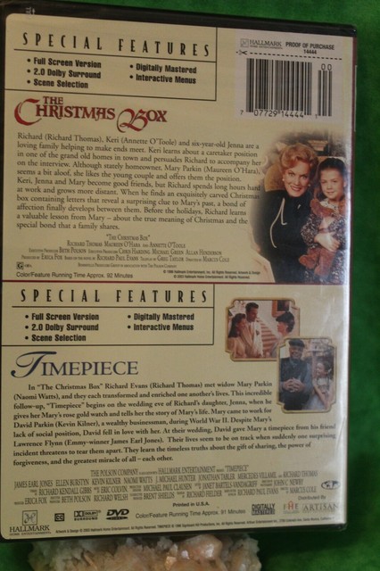 Timepiece / The Christmas Box Double Feature (DVD, 2003, 2-Disc Set ...