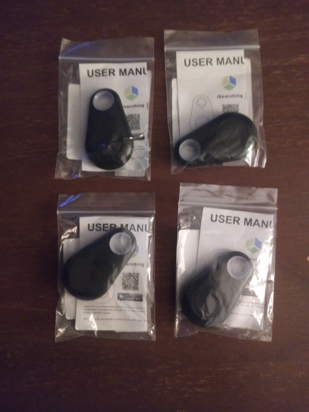 Brand New Set Of 4 Mini Black Anti-Lost Tracker Keys Pet Locater Make ...