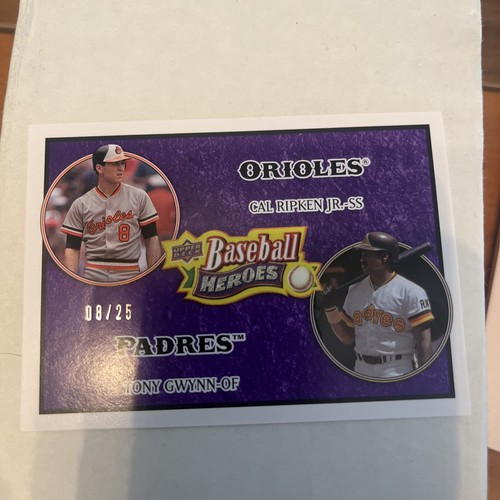 2008 Upper Deck Baseball Heroes - Purple #180 Cal Ripken, Tony Gwynn ...
