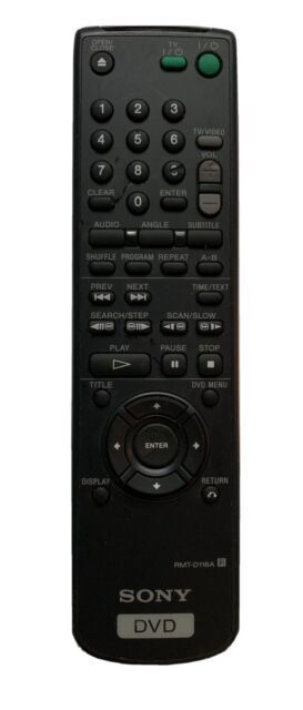 Genuine Sony DVD Player Remote Control RMT-D116A | eBay