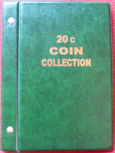 VST AUSTRALIAN 20c COIN ALBUM 1966 to 2023 MINTAGES PRINTED - GREEN ...
