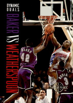 1994 Basketball SkyBox , Clarence Weatherspoon / Vin Baker DD 76ers ...