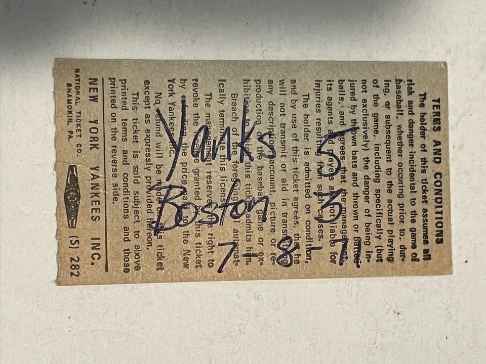 July 8, 1971 Yankees vs. Detroit Thurman Munson Career HR #12/113 ...