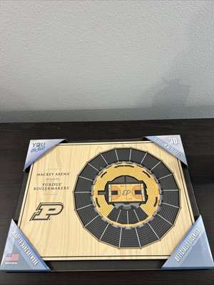 NCAA Purdue Boilermakers BB 5-Layer StadiumView 3D Wall Art - Mackey ...
