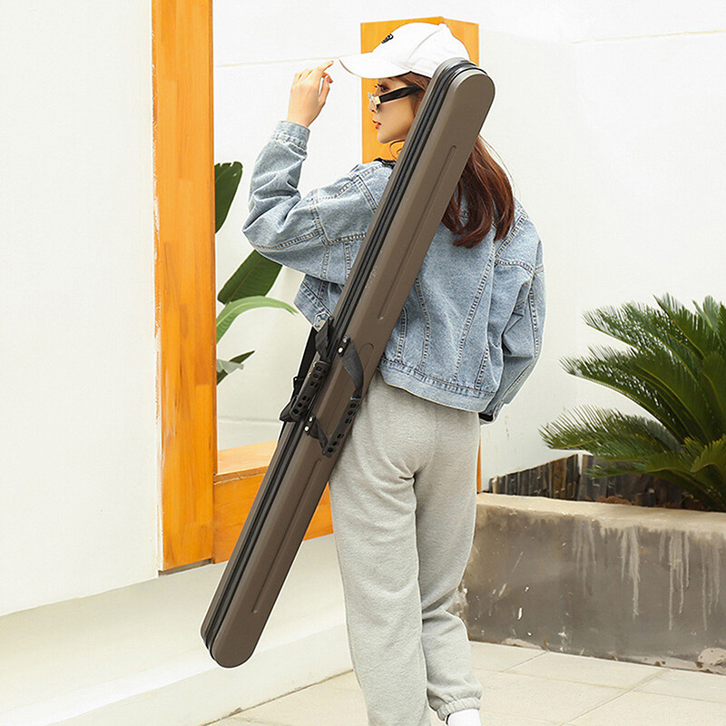 Hard Shell Fishing Tackle Bag Fishing Pole Carry Case Portable Fishing ...