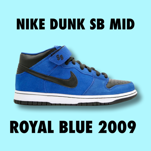 Nike dunk SB Mid Royal Blue 2009 size 10.5 New DS | eBay