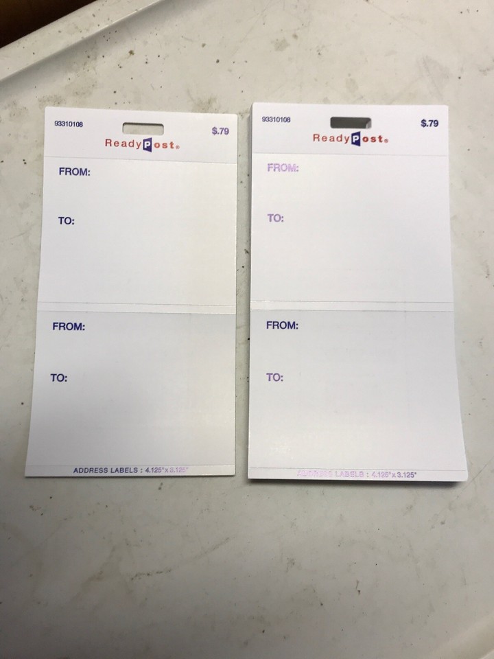 Ready Post address labels 50x2 100 Labels Total. | eBay