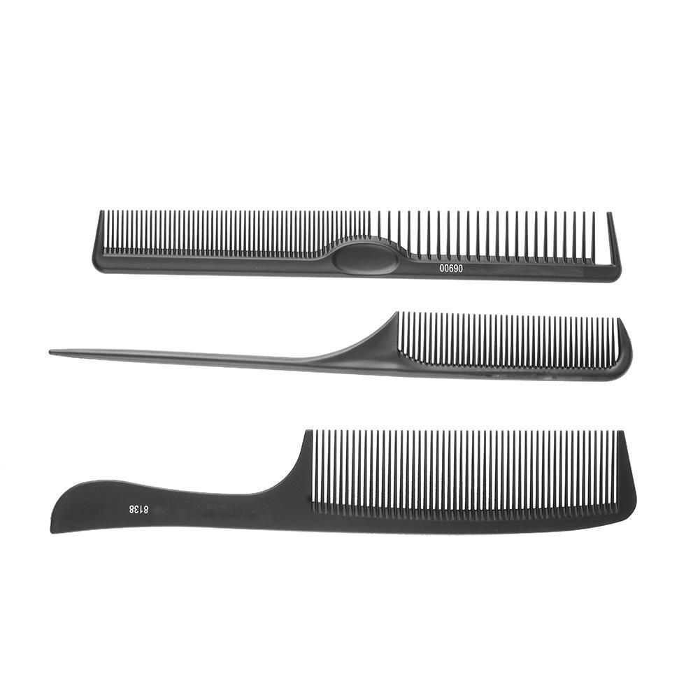 3 Piece Hairdressing Comb Set Fine and Wide Tooth Haircut Tool for Men ...