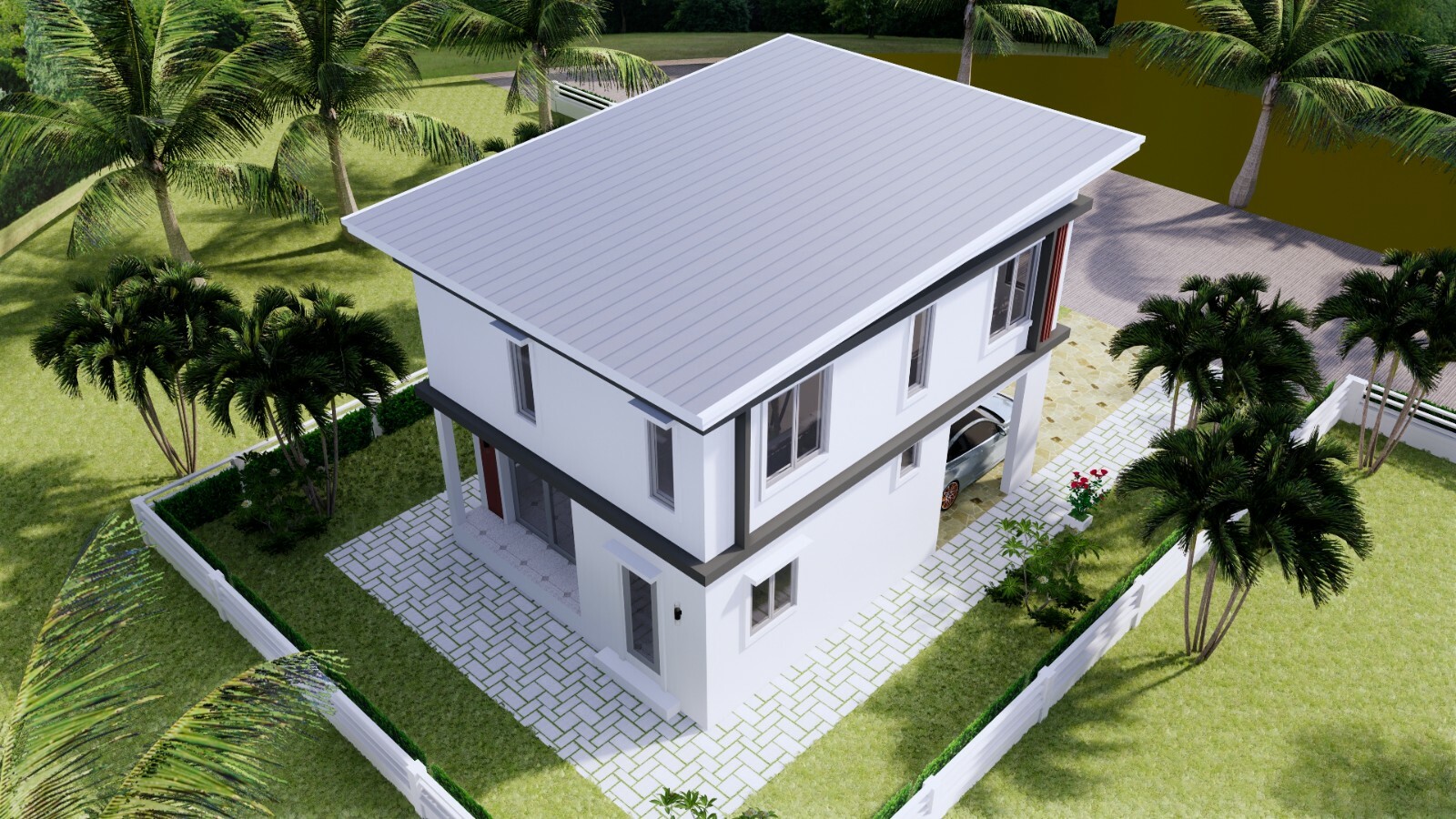 22x30 Feet Small House Plan 6.5x9 Meter 3 Beds 2 Baths Shed Roof (A4 ...