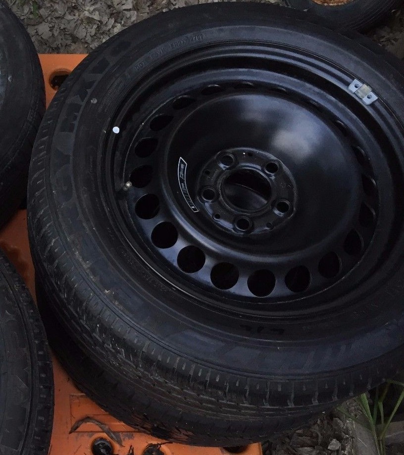 2104000802 GENUINE Mercedes 16" RIM WHEEL 16X7.5 Ronal & Tire 215/55R15 ...