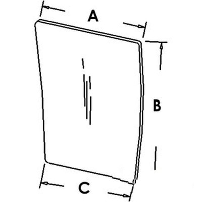 Cab Glass - Lower Left Hand Windshield Fits Case IH 7120 7130 7140 7230 ...