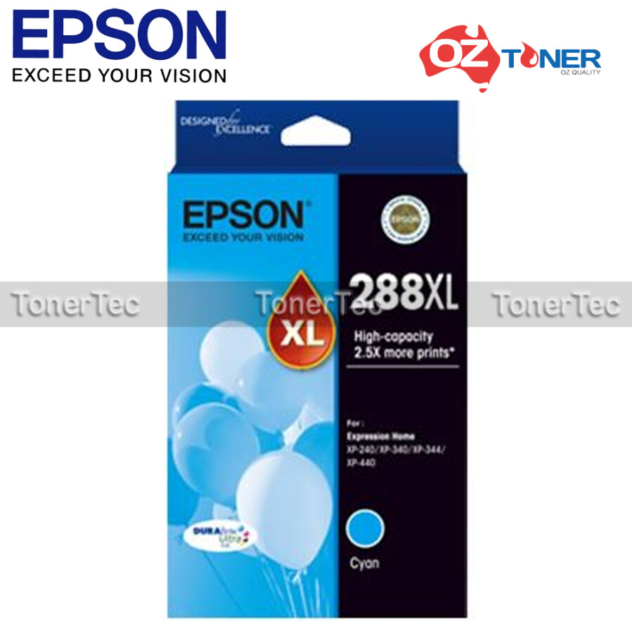 Epson Genuine #288XL CYAN HY Ink Cart for XP-240/XP-340/XP-344/XP-440 ...