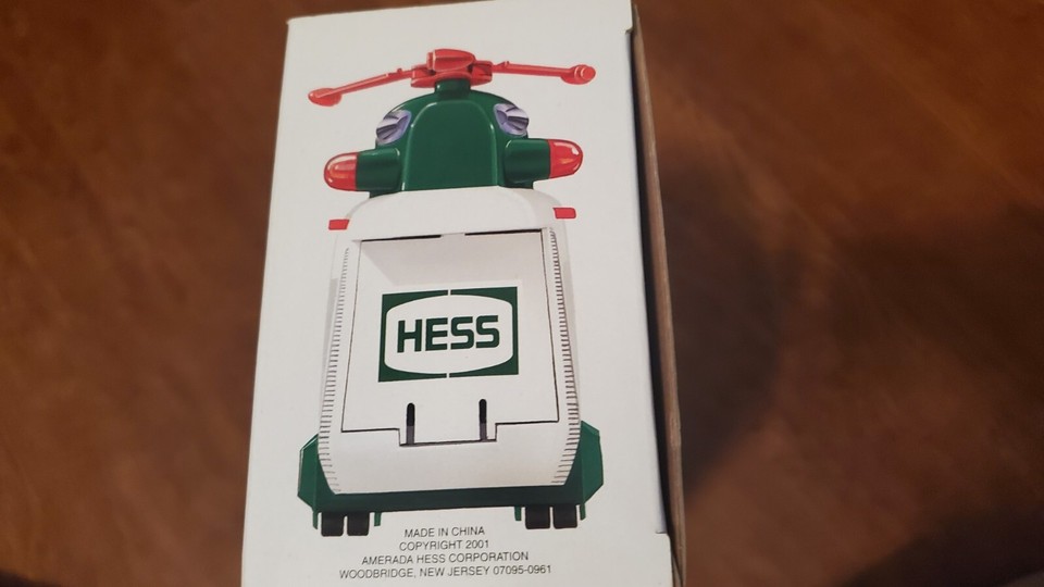Hess Toy Truck Helicopter with Motorcycle & Cruiser (2001) 793625008048 ...