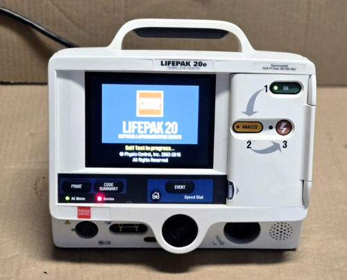 Physio Control Lifepak 20 Biphasic 3 Lead ECG Pacing Analyzer w/Power cord | eBay