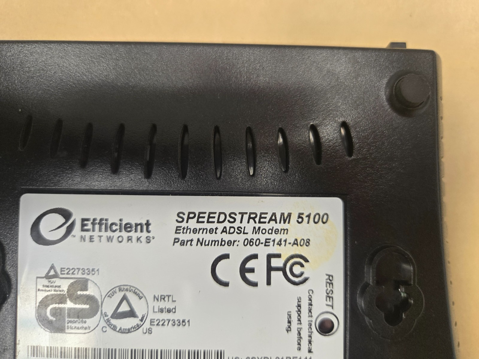 Speedstream - 5100 DSL Modem Wired Ethernet | eBay