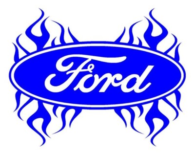 FORD Flaming tribal logo die cut Vinyl car decal sticker | eBay