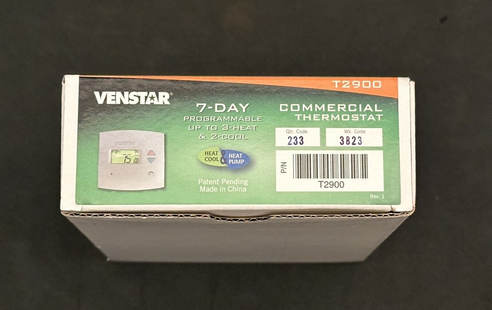 VENSTAR T2900 7-Day Digital Programmable Residential Heat Cool & Pump ...