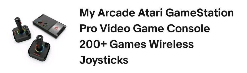 My Arcade Atari Game Station Pro Video Game Console 200 Games Wireless ...