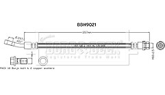 Borg & Beck BBH9021 Brake Hose for sale online | eBay UK