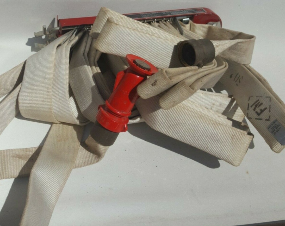 F-M Fireman Hose Rack with Fire Hose. | eBay