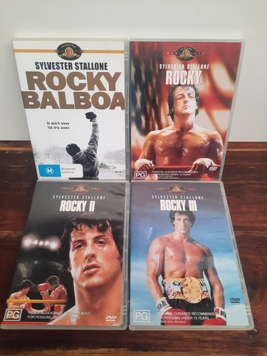Rocky Balboa & Collection 1 2 3 Movie DVD Sylvester Stallone Reg 4 Free ...