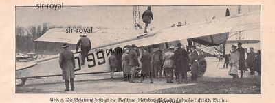 Rohrbach Roland - Flugzeug Luftfahrt - 1927 - Historische Aufnahme ...