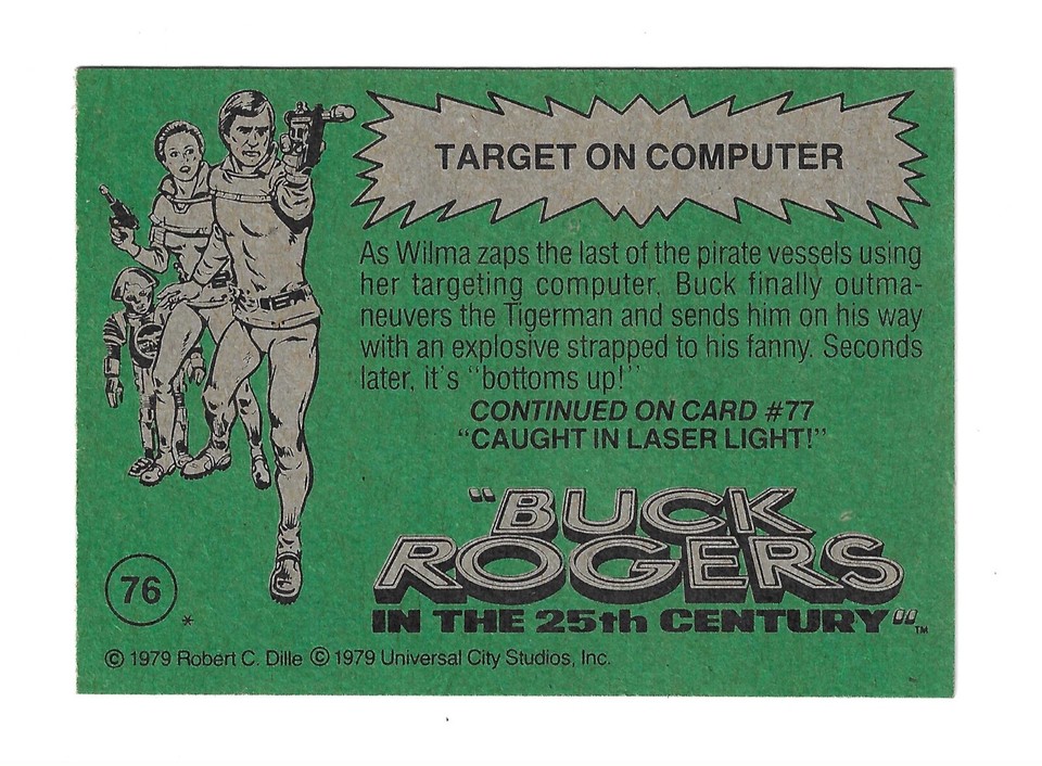 1979 Topps Buck Rogers in the 25th Century Card #76 Target On Computer ...
