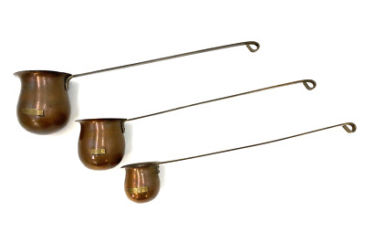 Vintage Brass Alcohol Ladles Whiskey Brandy Rum Measurement B11 | eBay UK