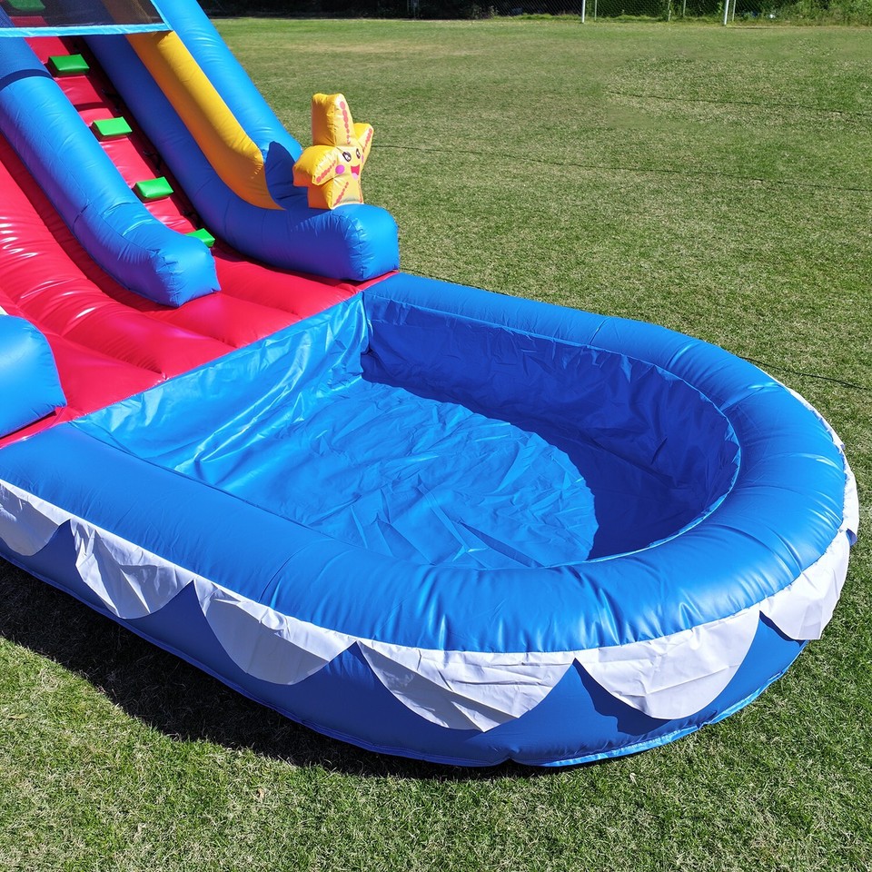 21FT(L) Commercial PVC Inflatable Water Slide Big Splash Water Pool for ...