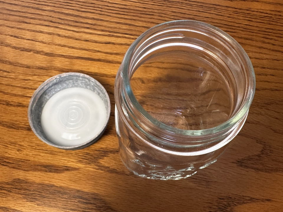 Atlas Pint Mason Canning Jar & A - Atlas Zinc Lid Vtg | eBay