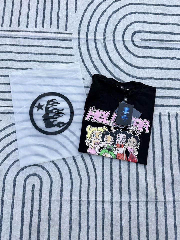 Hellstar Paradise Girls! Black and Pink Graphic Design T-shirt | eBay