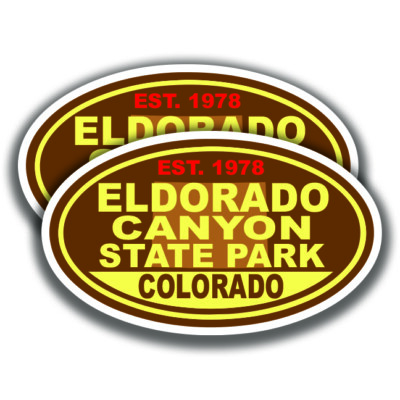 ELDORADO CANYON STATE PARK DECALs 2 Stickers Colorado Bogo Car Window ...