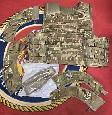 BRITISH ARMY MTP OSPREY MK4 BODY ARMOUR VEST & SOFT BALLISTIC FILLER ...