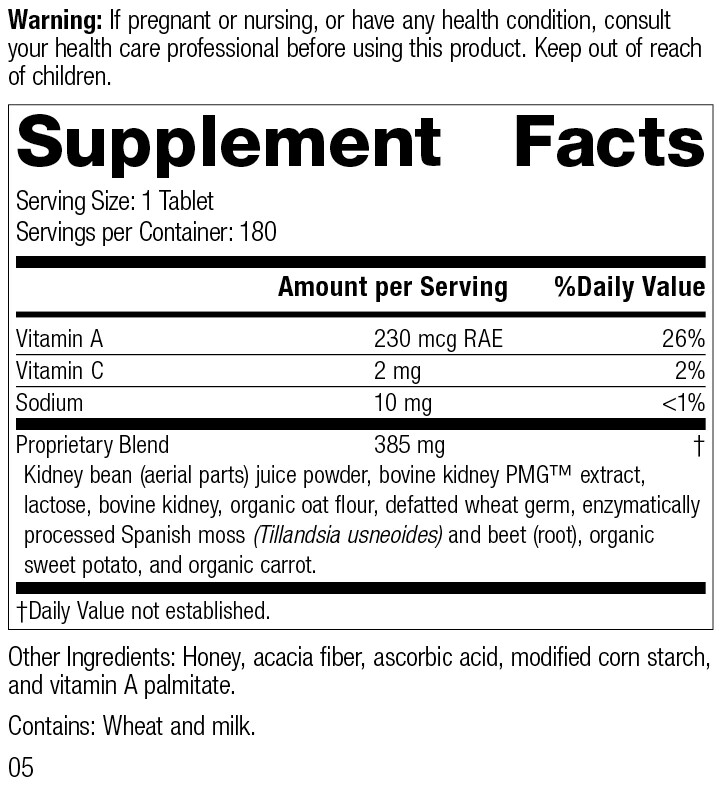 Standard Process Renafood Kidney Health Supplement, 180 Tablets BBD 5/ ...