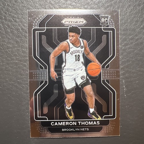 2021-22 Panini Prizm Cameron Thomas Rookie Card RC #297 Brooklyn Nets ...