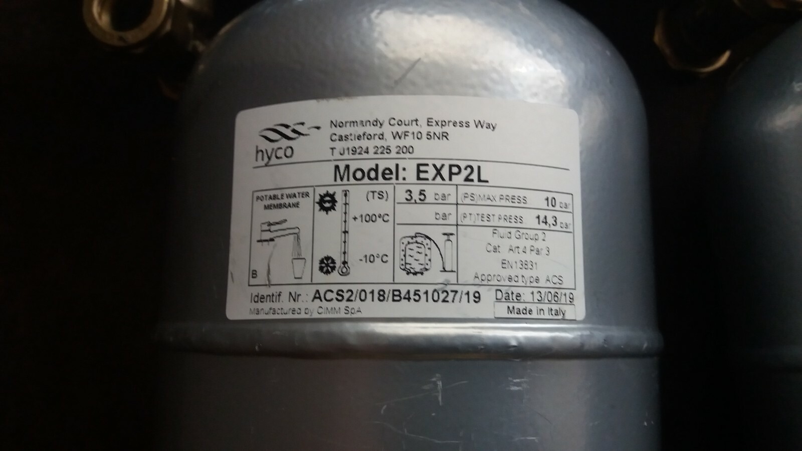 Hyco 2ltr Expansion vessel | eBay UK