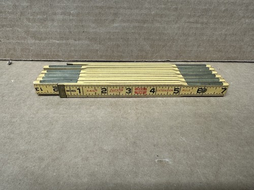 Vintage Lufkin X46 Red End Extension Rule 72” Folding Wood Ruler | eBay